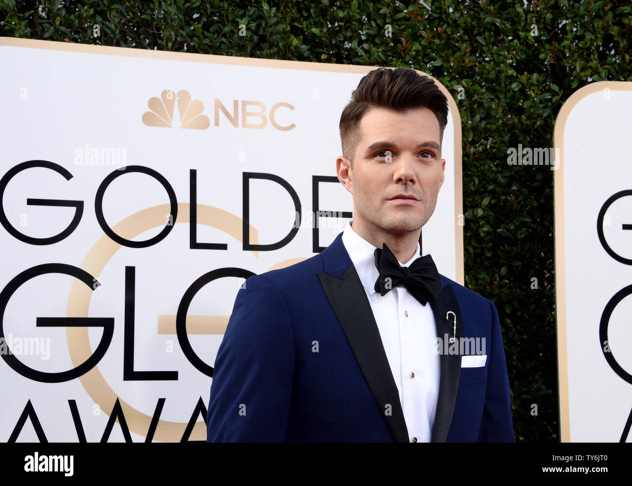 AJ Gibson attends the 74th annual Golden Globe Awards at the Beverly ...