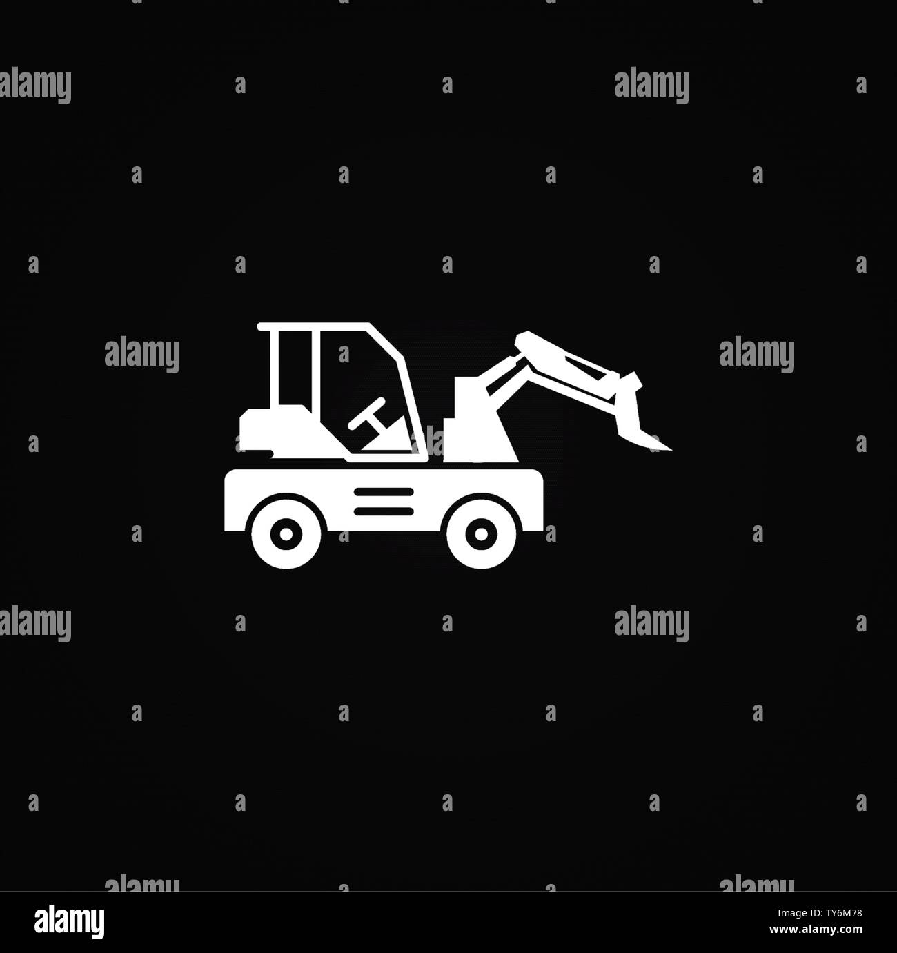 Heavy vehicle related icon on background for graphic and web design ...