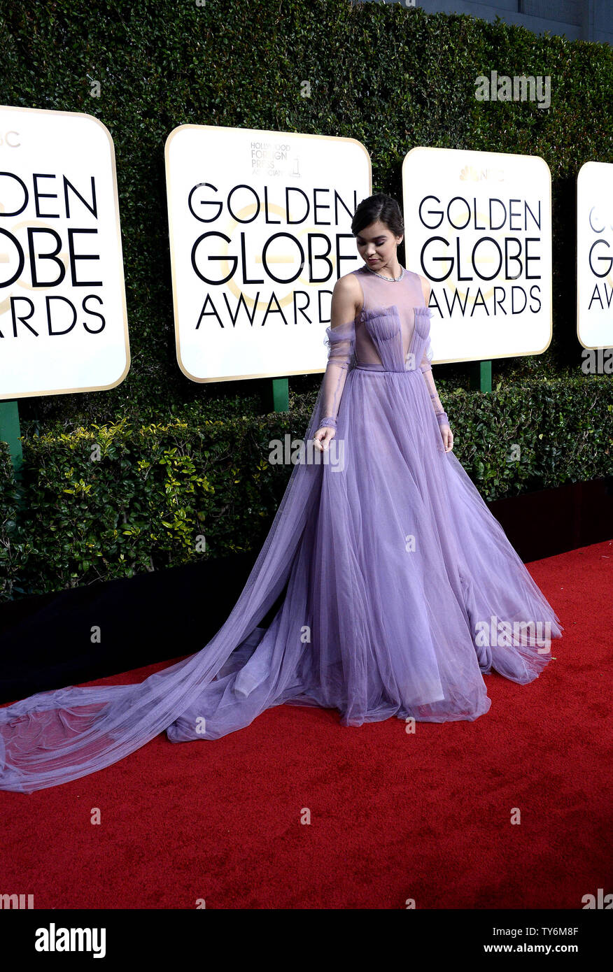 Hailee Steinfeld Attends The 74th Annual Golden Globe Awards At The
