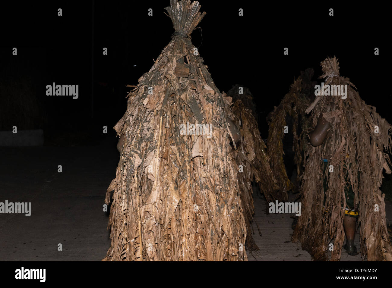 Devotees take part in the ‘Taong Putik’ or mud people festival in the ...