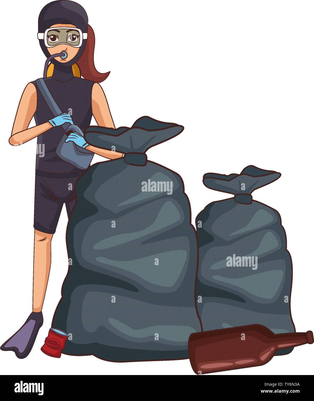 scuba diving avatar cartoon character Stock Vector Image & Art - Alamy