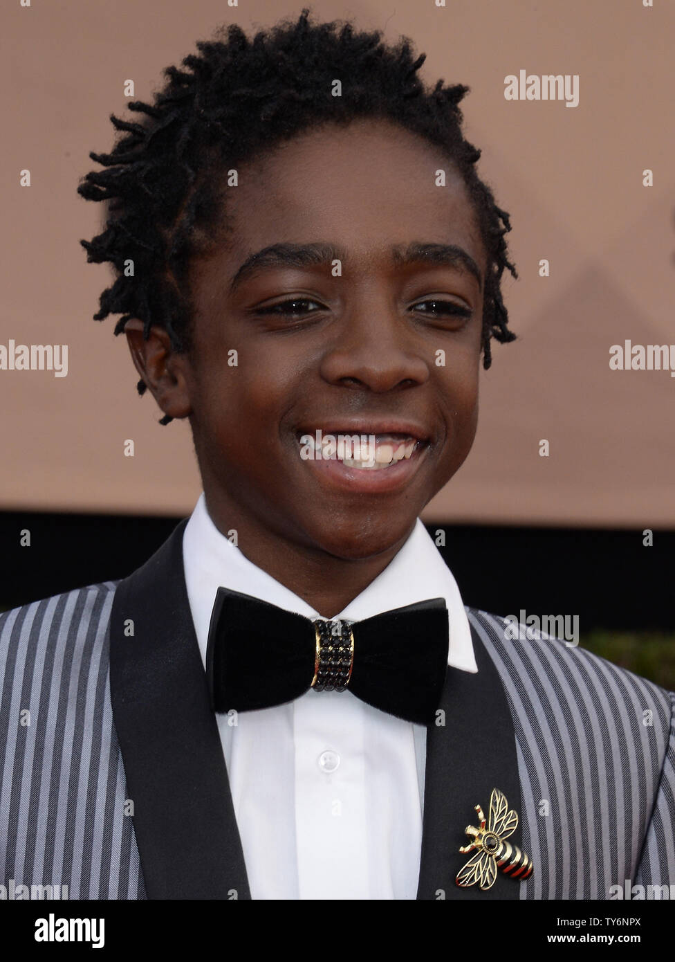 Actor Caleb McLaughlin arrives for the the 23rd annual SAG Awards held ...