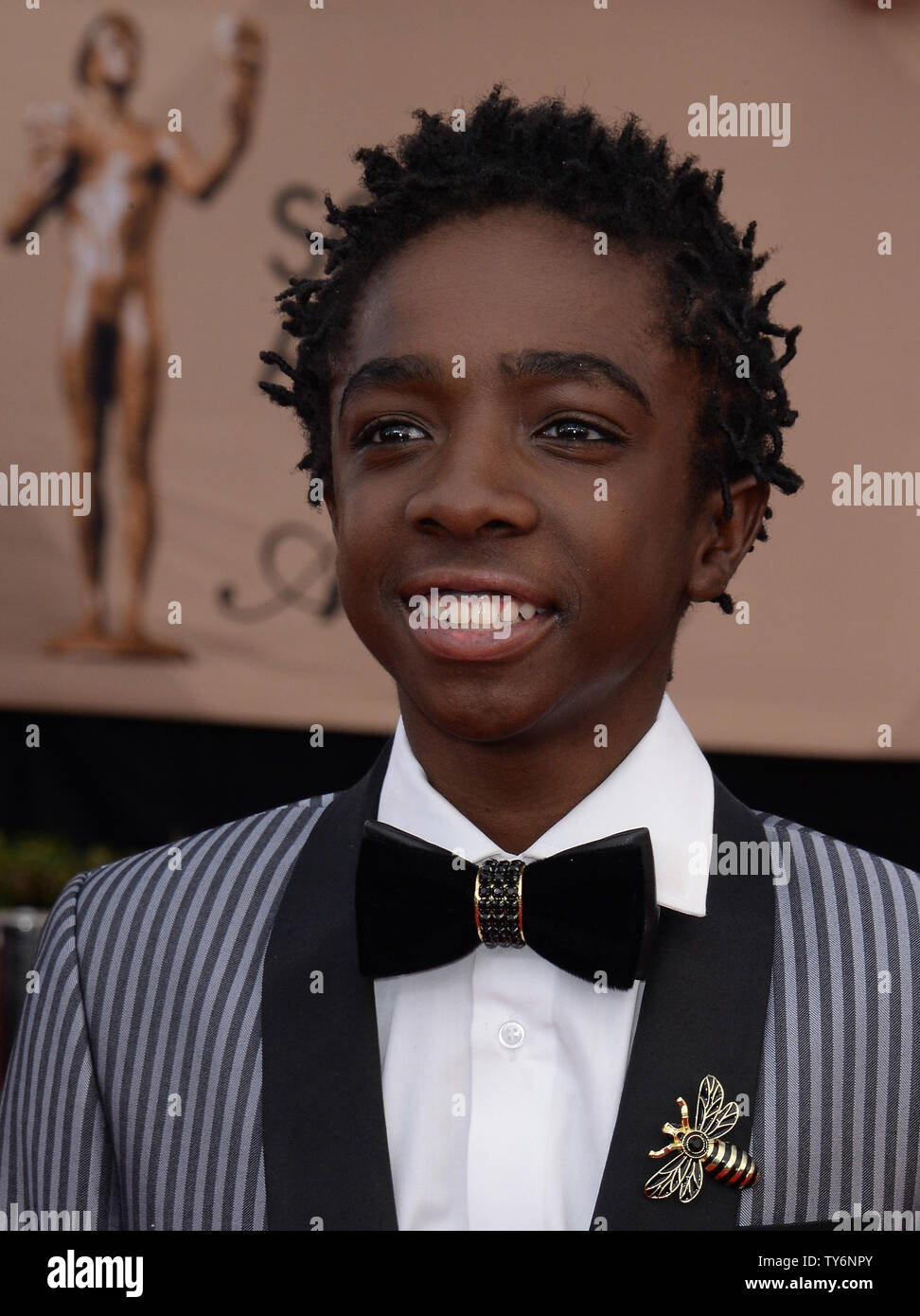 Actor Caleb McLaughlin arrives for the the 23rd annual SAG Awards held ...