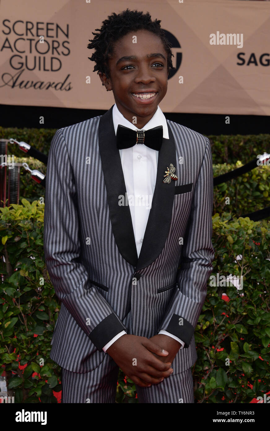 Actor Caleb McLaughlin arrives for the the 23rd annual SAG Awards held ...