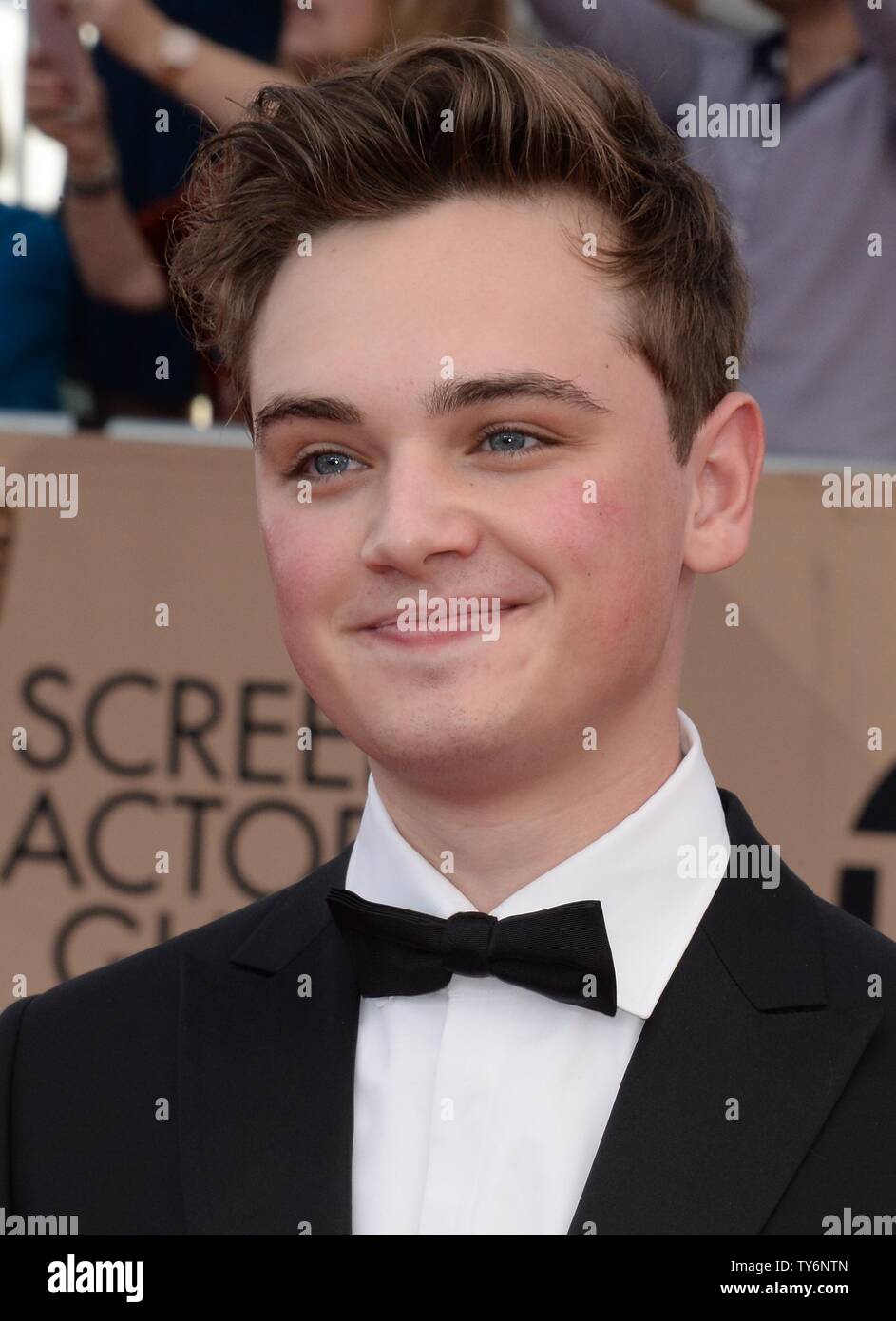 Actor Dean-Charles Chapman arrives for the the 23rd annual SAG Awards ...
