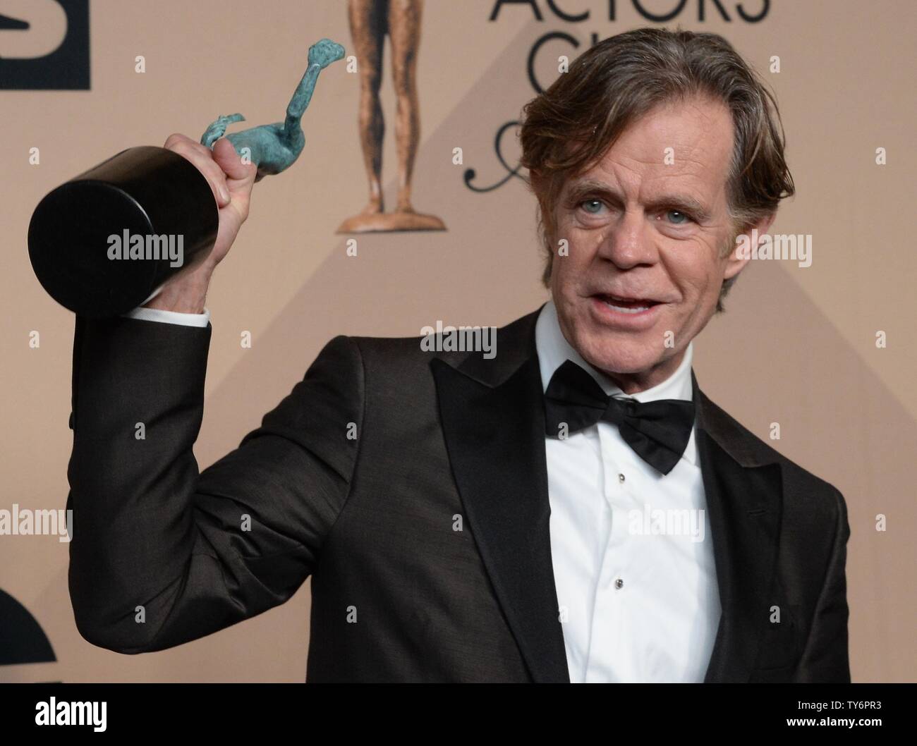 William H. Macy appears backstage with his award for Outstanding ...