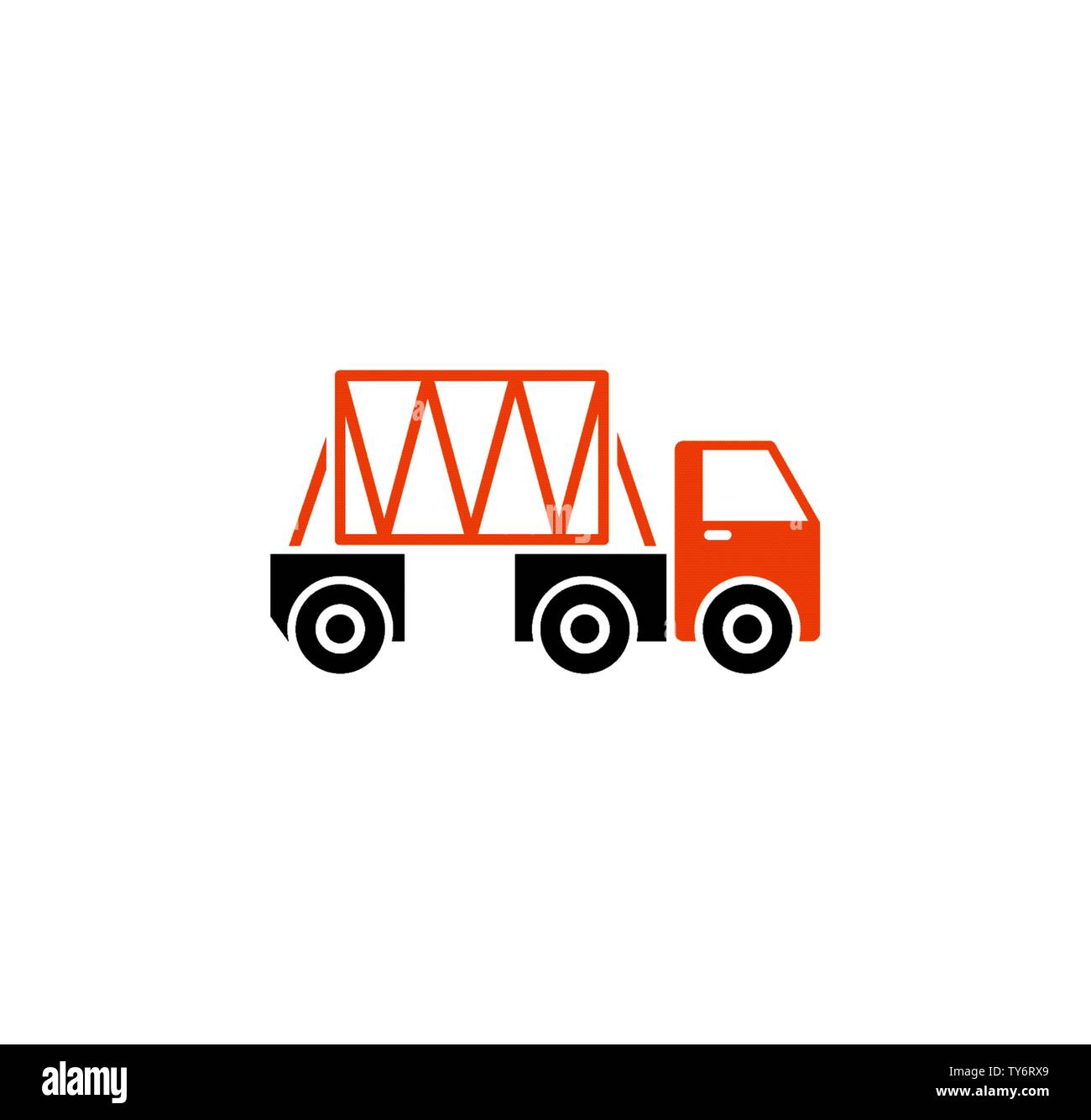 Heavy vehicle related icon on background for graphic and web design ...