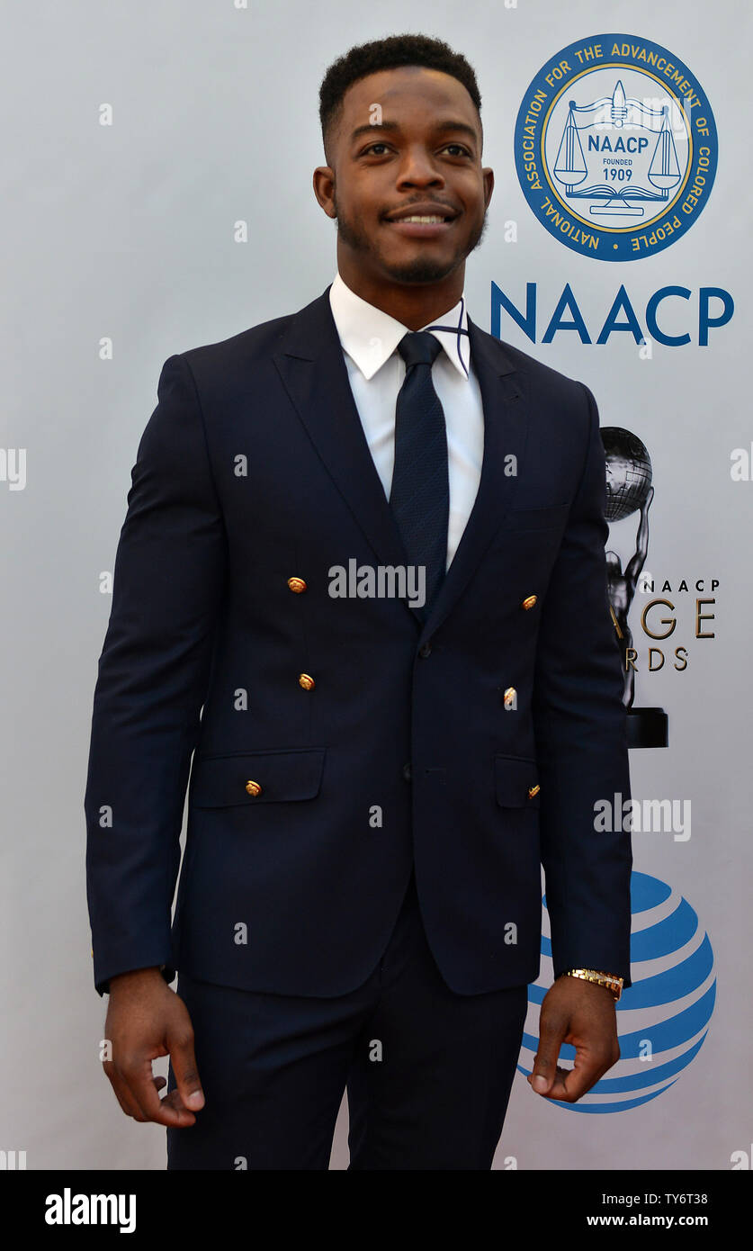 Actor Stephan James arrives for the 48th NAACP Image Awards at the ...