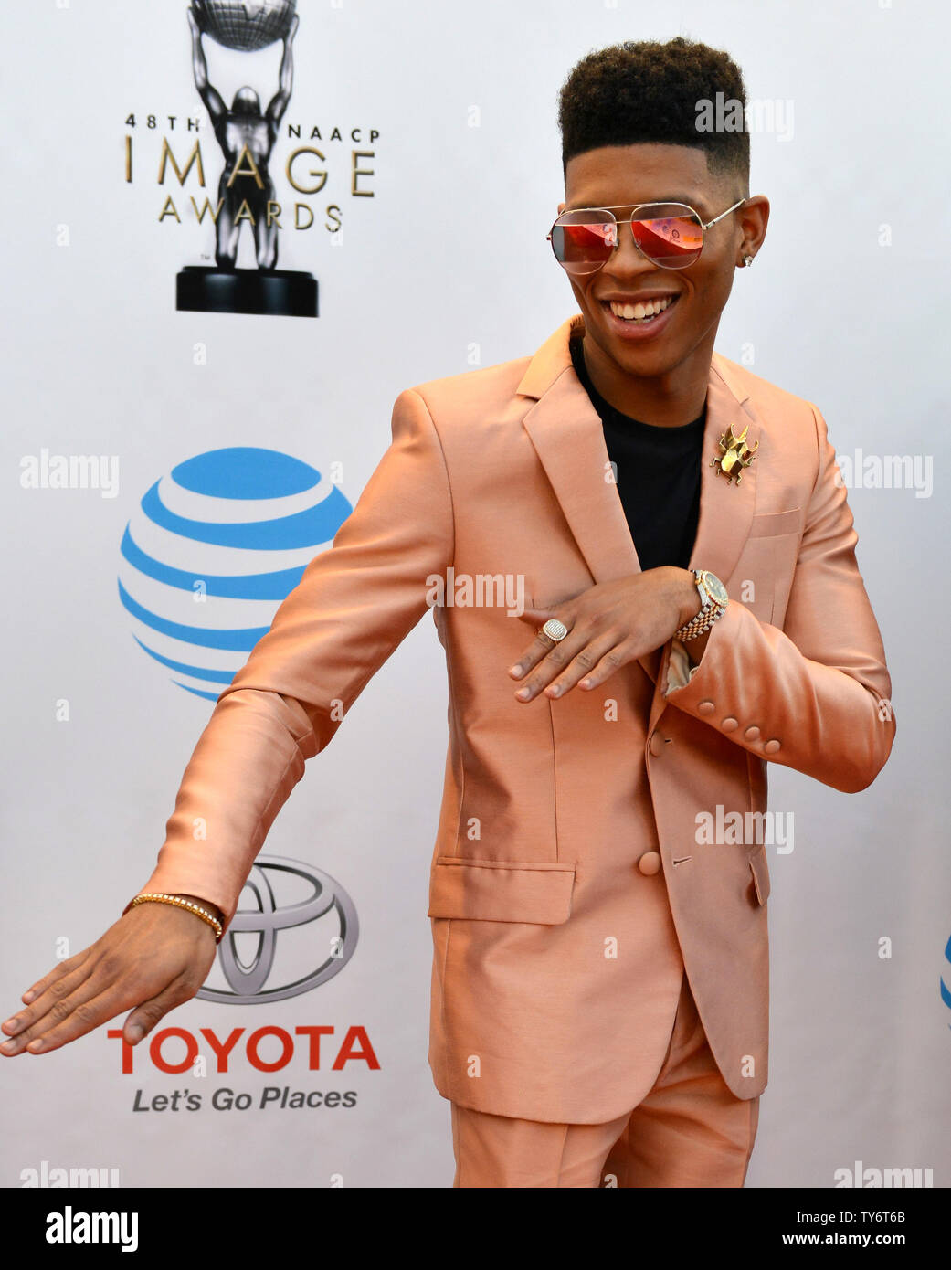 Actor Bryshere Gray arrives for the 48th NAACP Image Awards at the ...