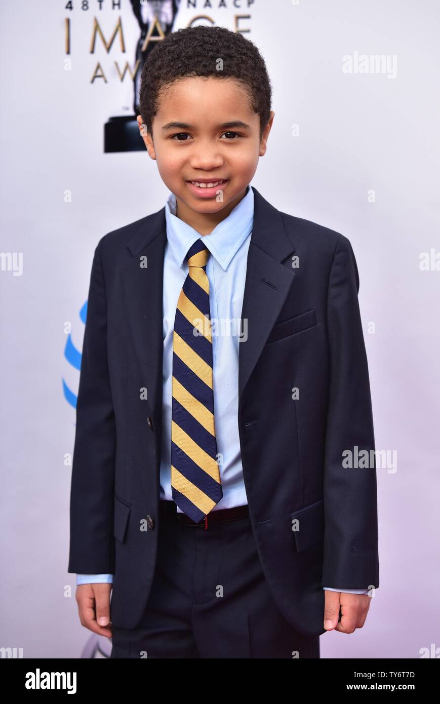Ethan Hutchison arrives for the 48th NAACP Image Awards at the Pasadena ...
