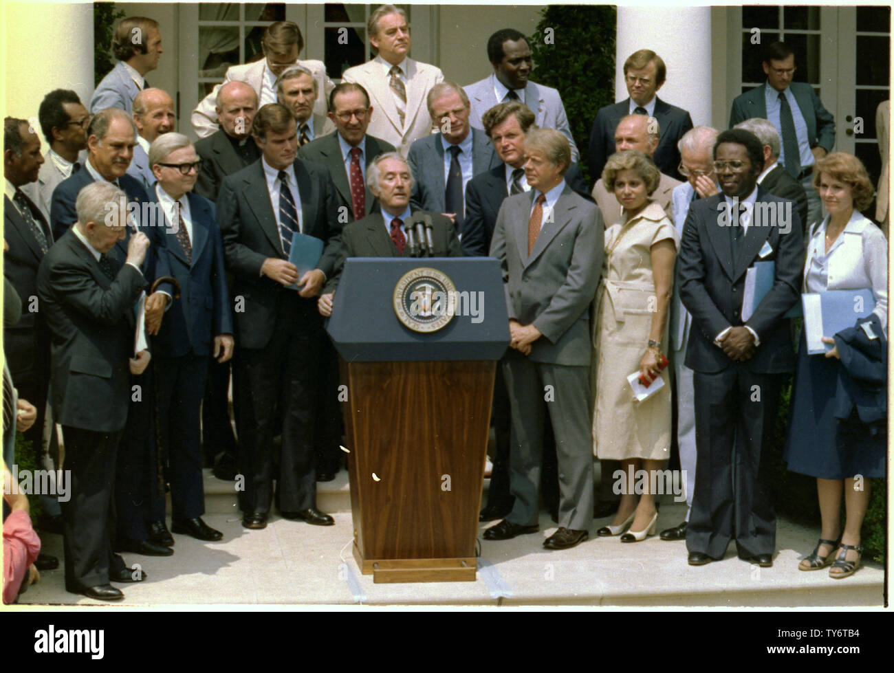 Jimmy Carter announces reorganization of the Law Enforcement Assistance ...