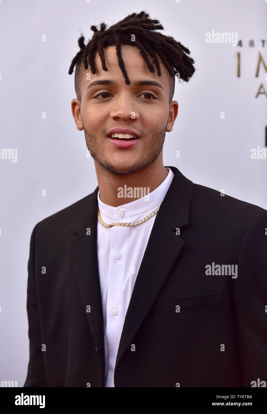 Actor Nicholas L. Ashe arrives for the 48th NAACP Image Awards at the ...