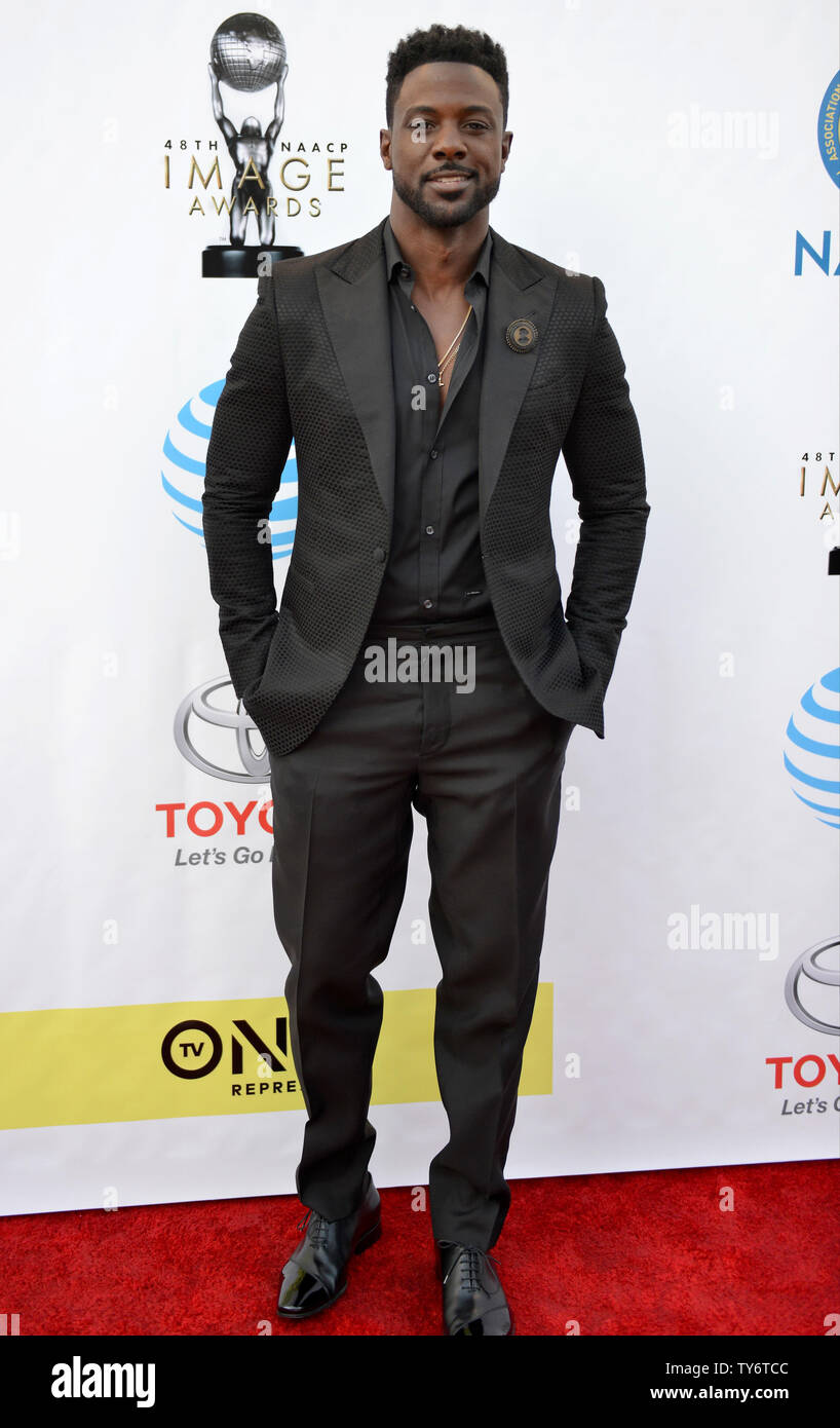 Actor Lance Gross arrives for the 48th NAACP Image Awards at the ...