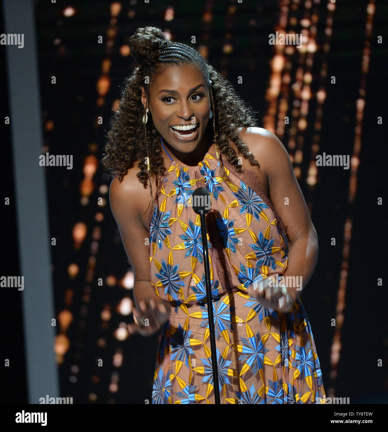 Singer Issa Rae appears onstage during the 48th NAACP Image Awards at ...