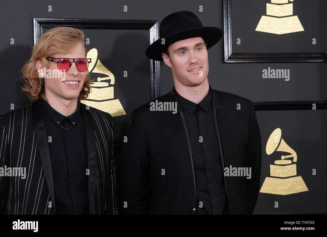 Tom Howie and Jimmy Vallance of music group Bob Moses arrive for the ...