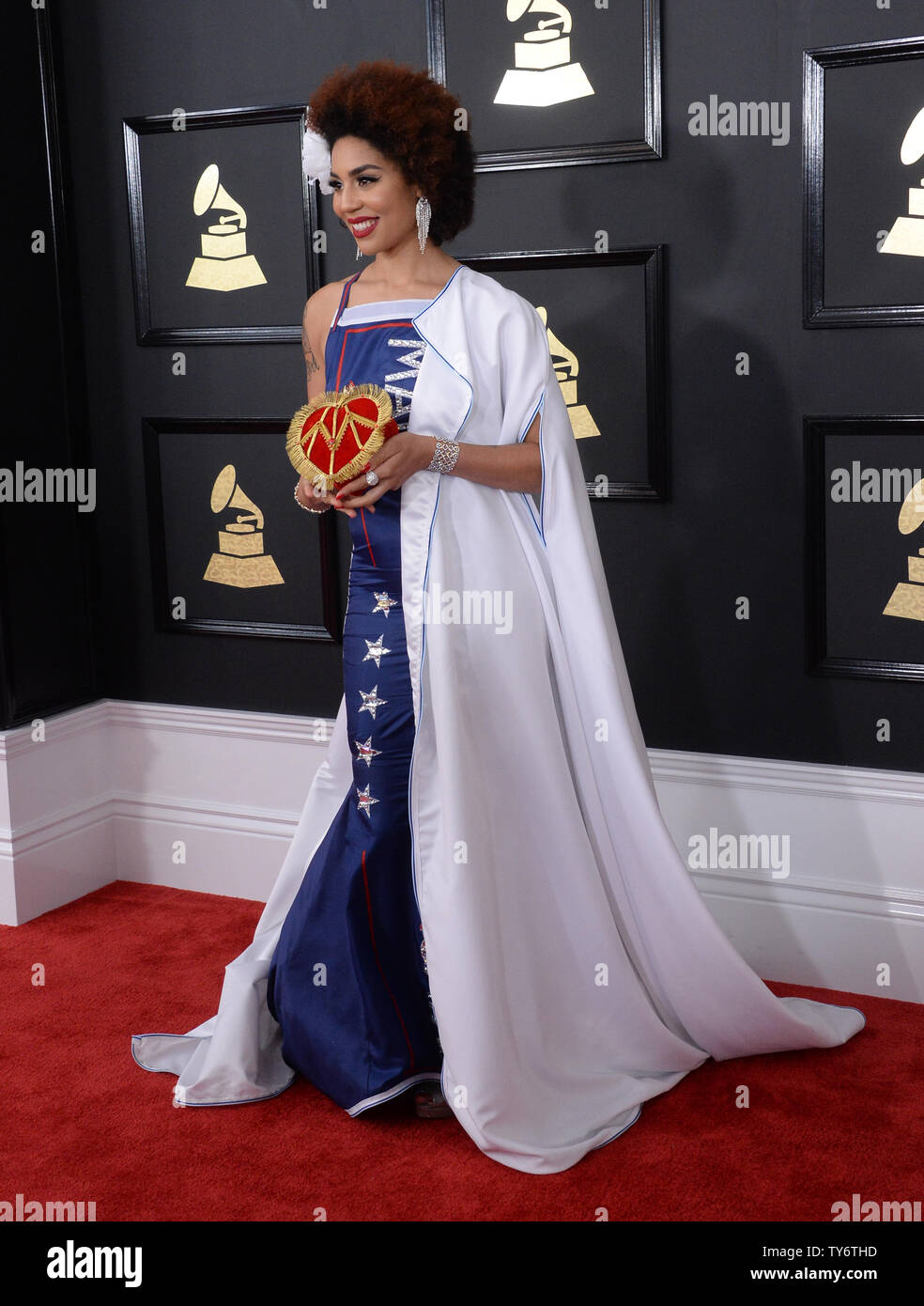 Singer Joy Villa arrives for the 59th annual Grammy Awards held at ...