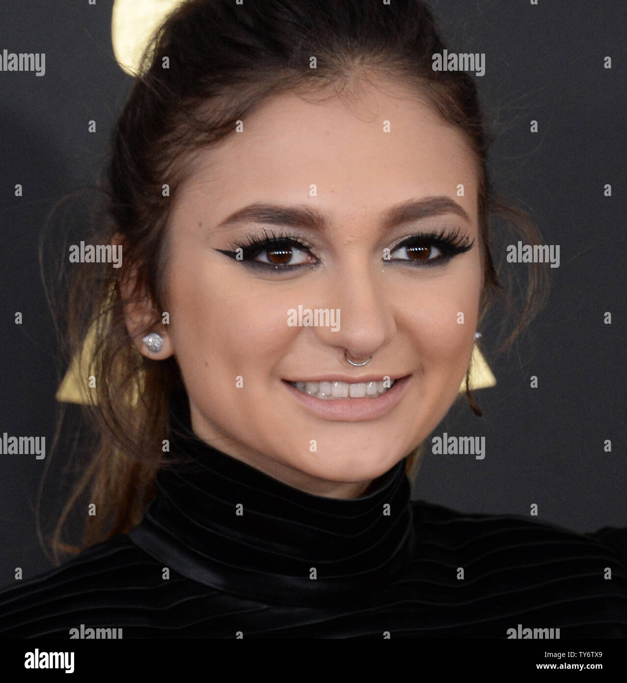 Singer Daya arrives for the 59th annual Grammy Awards held at Staples ... Singer Daya arrives for the 59th annual Grammy Awards held at Staples ...