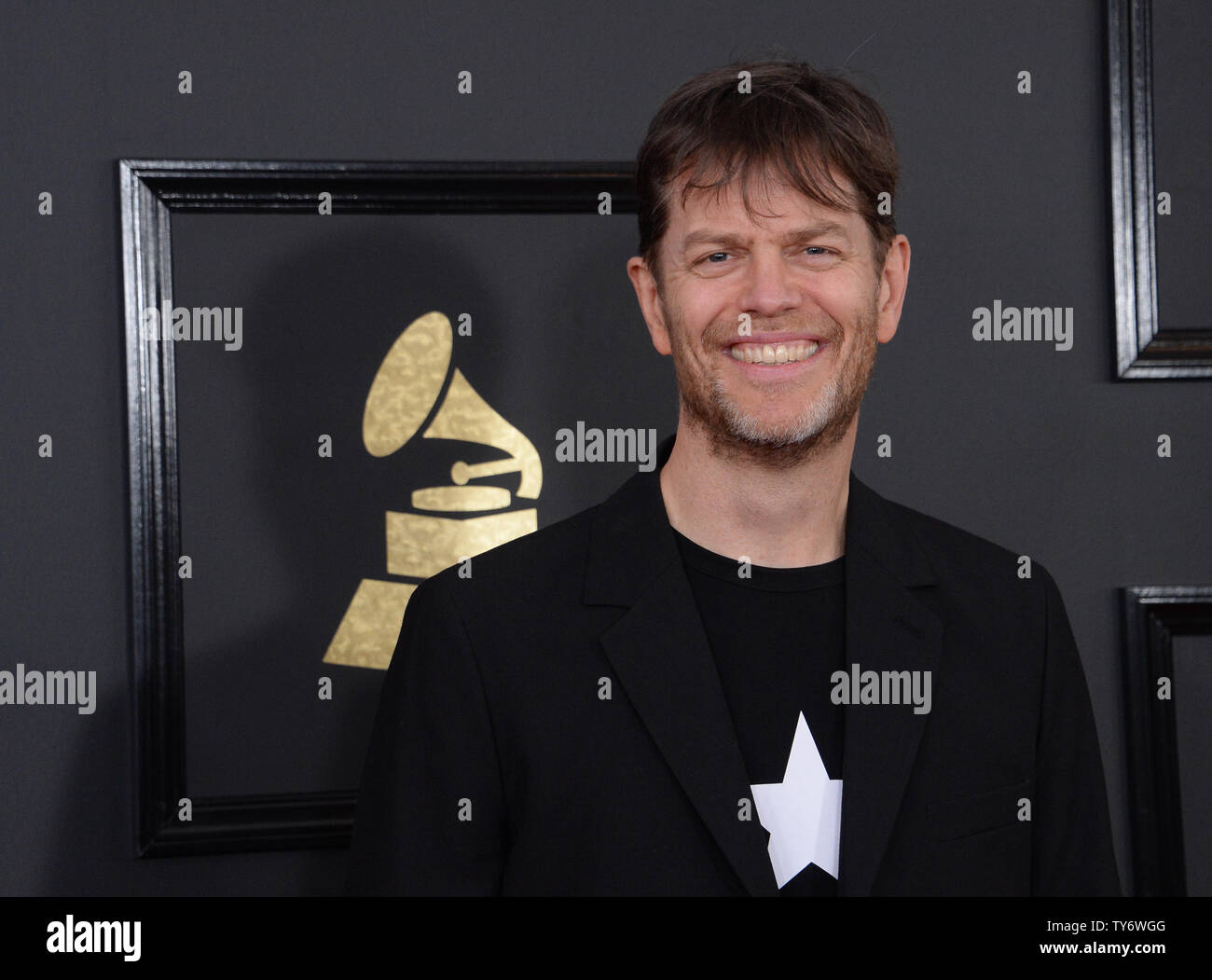 Musician Donny McCaslin arrives for the 59th annual Grammy Awards held ...