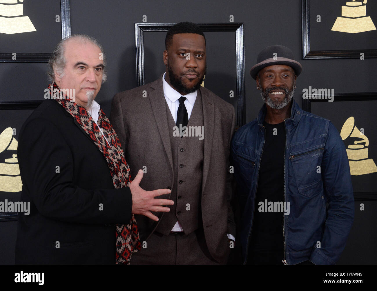 (L-R) Producer Steve Berkowitz, musician Robert Glasper, and actor ...