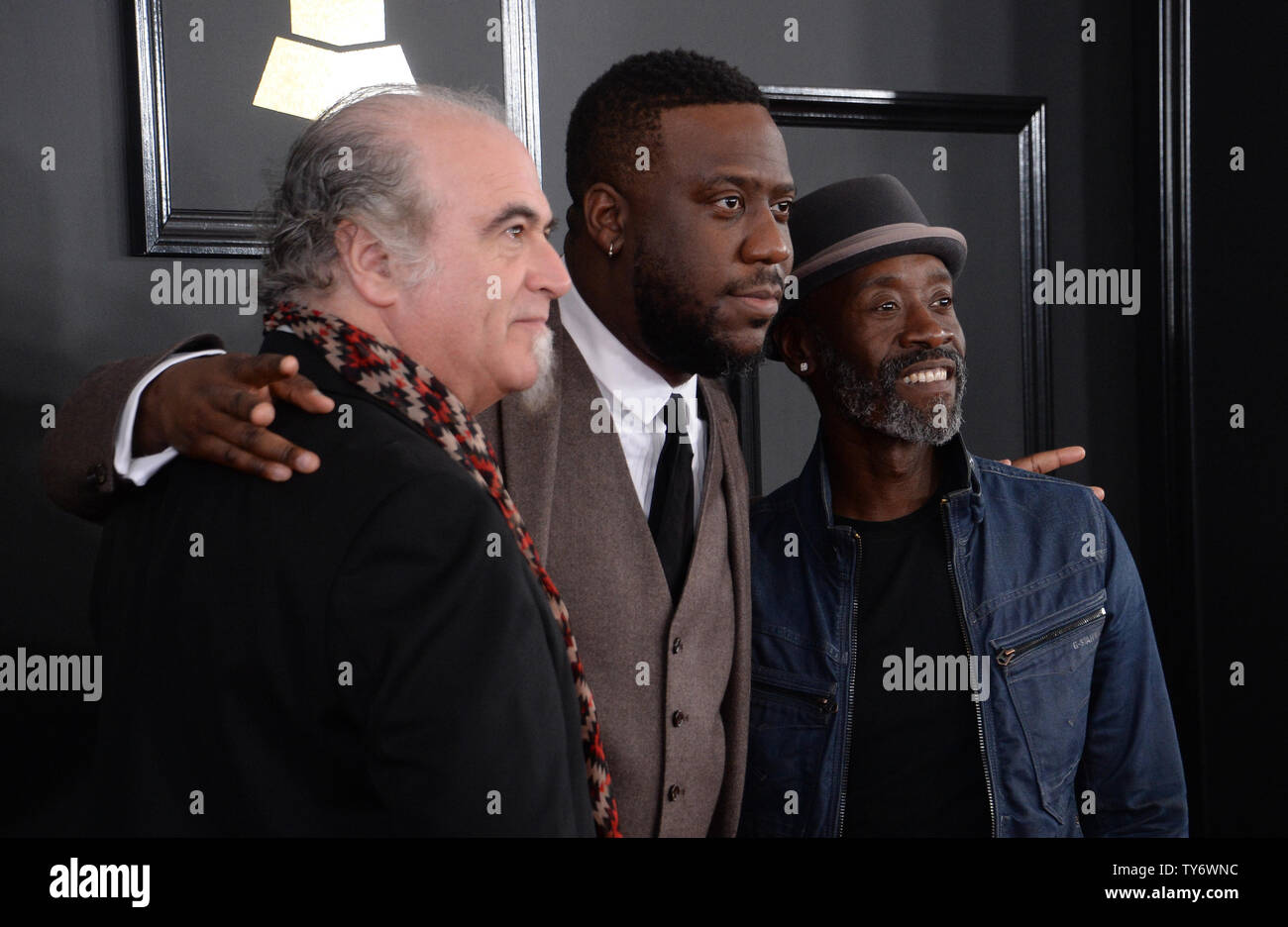 (L-R) Producer Steve Berkowitz, musician Robert Glasper, and actor ...