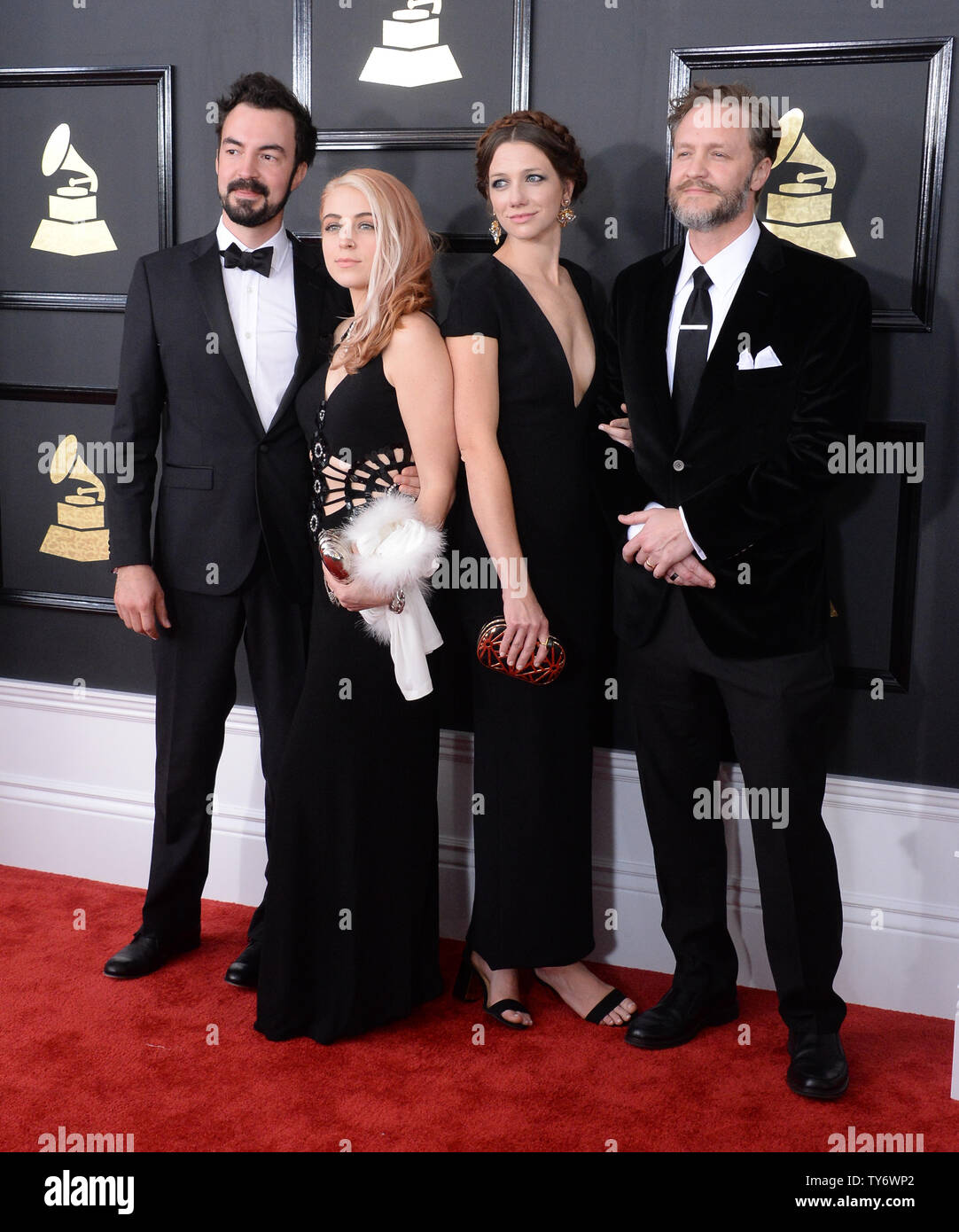 (L-R) Musicians Joel Savoy, Kelli Jones-Savoy, Claire Caffery, and ...