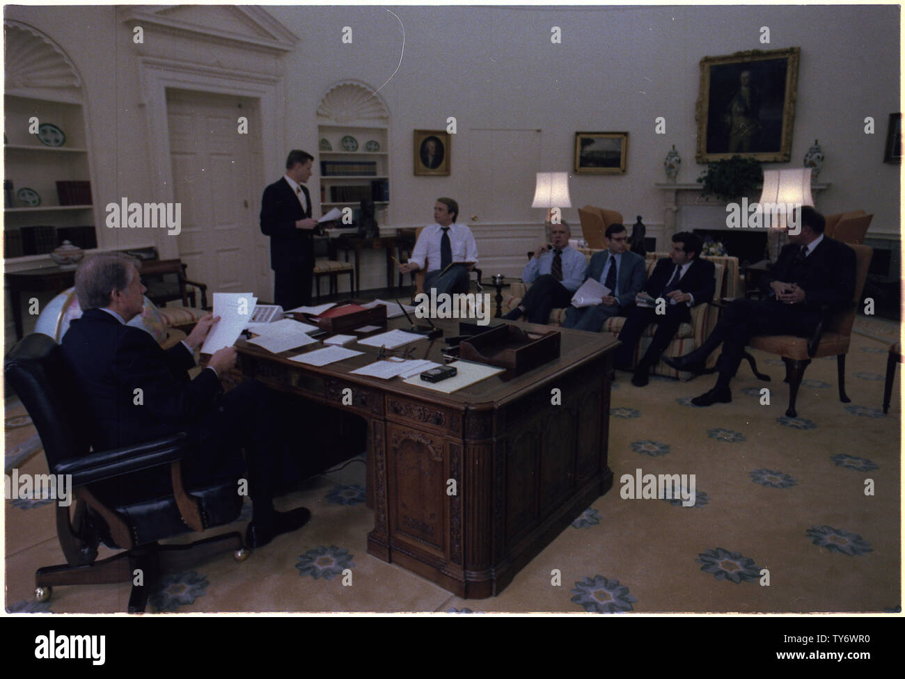 Jimmy carter staff meeting hi-res stock photography and images - Alamy