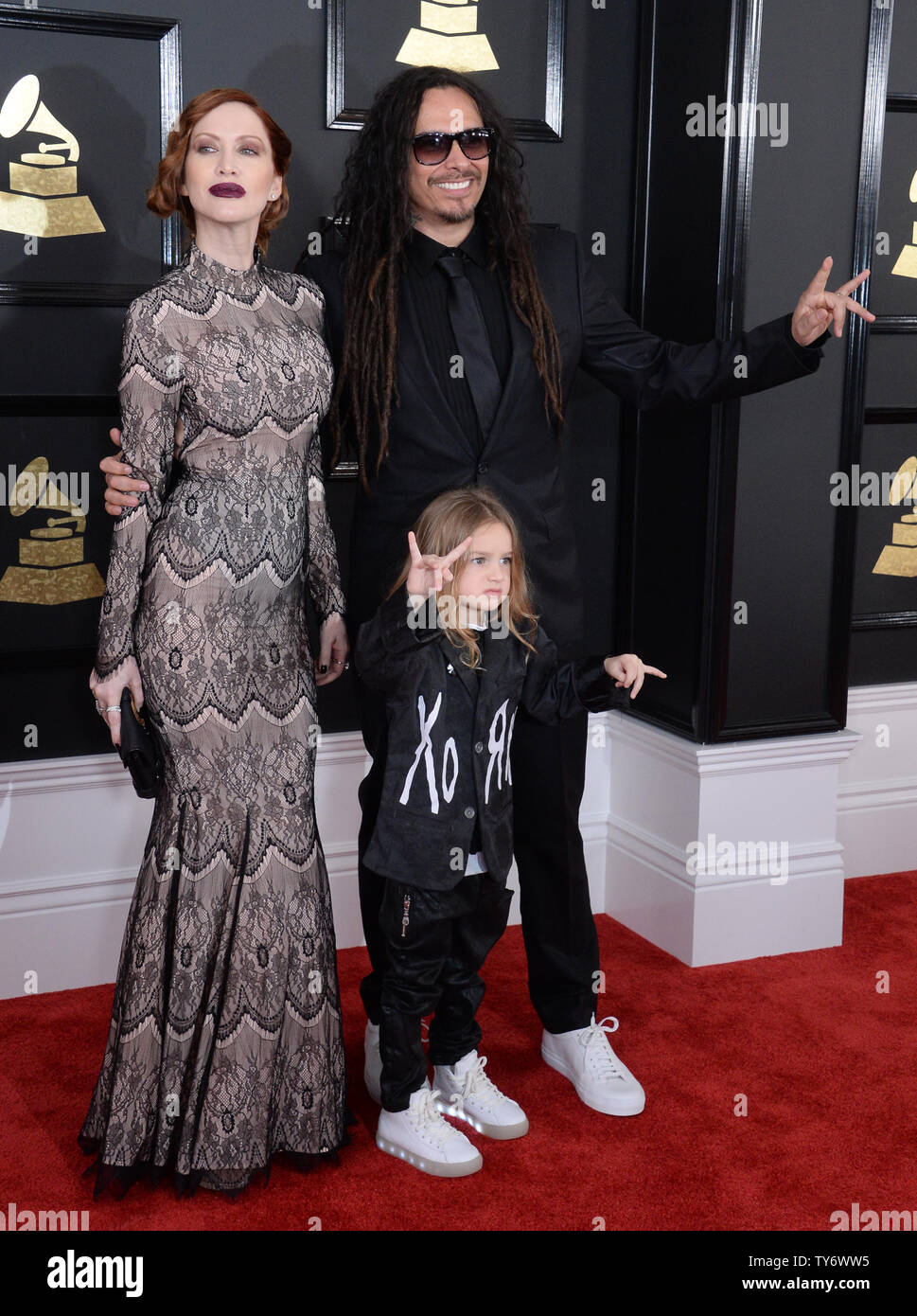 (L-R) Actor Evis X. Shaffer, musician James 'Munky' Shaffer of Korn and ...