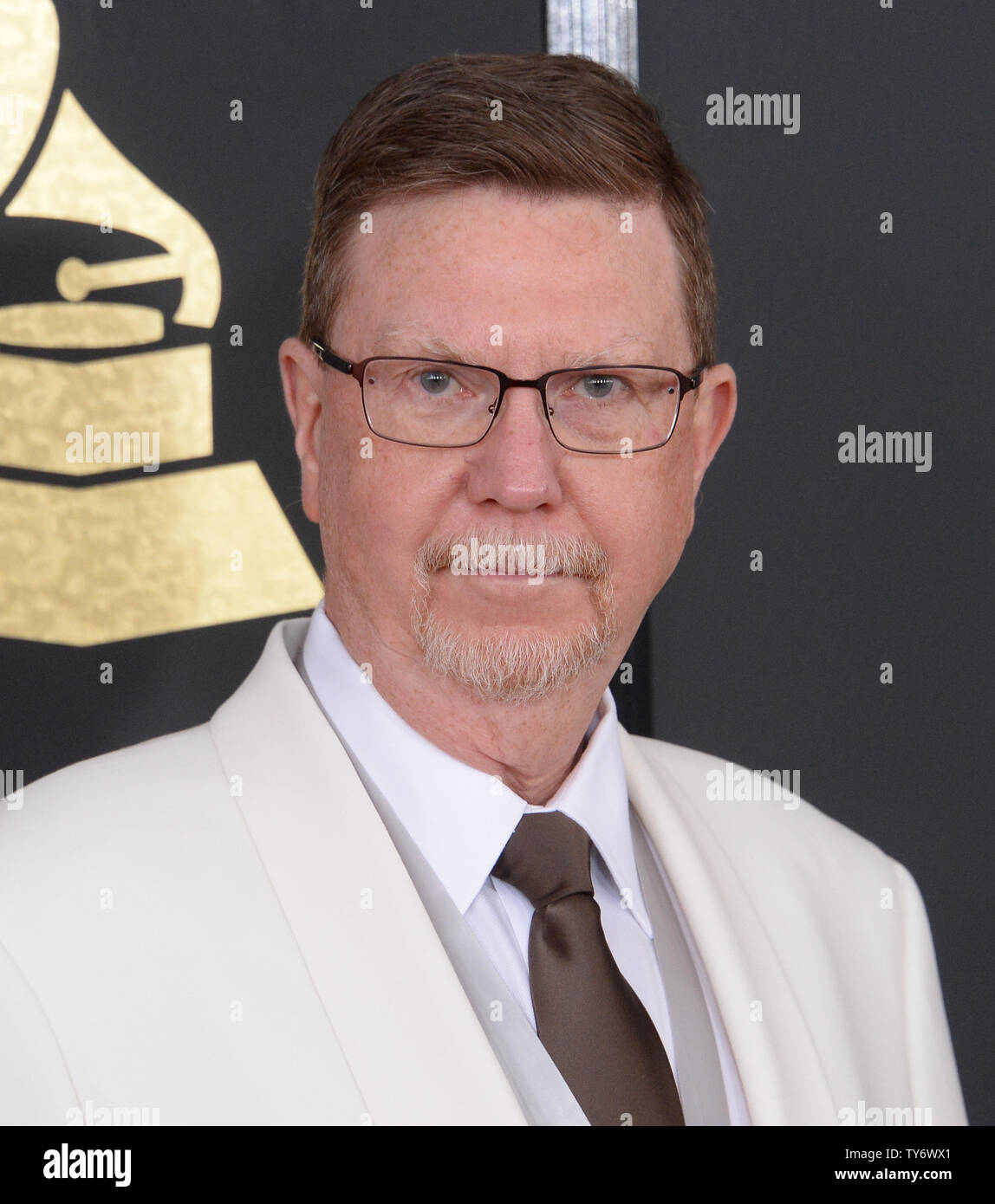 Recording engineer Paul Blakemore arrives for the 59th annual Grammy ...