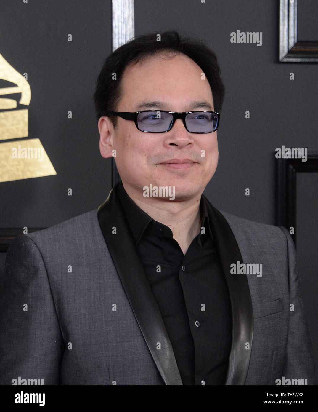 Recording artist David Lai arrives for the 59th annual Grammy Awards held at Staples Center in ...