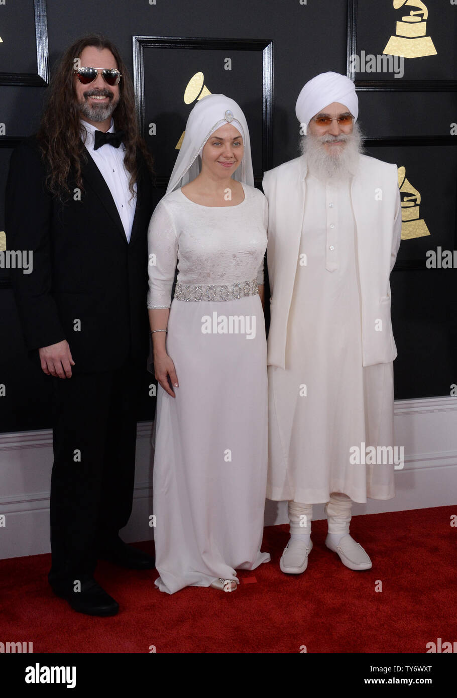 Musical Group White Sun arrives for the 59th annual Grammy Awards held ...
