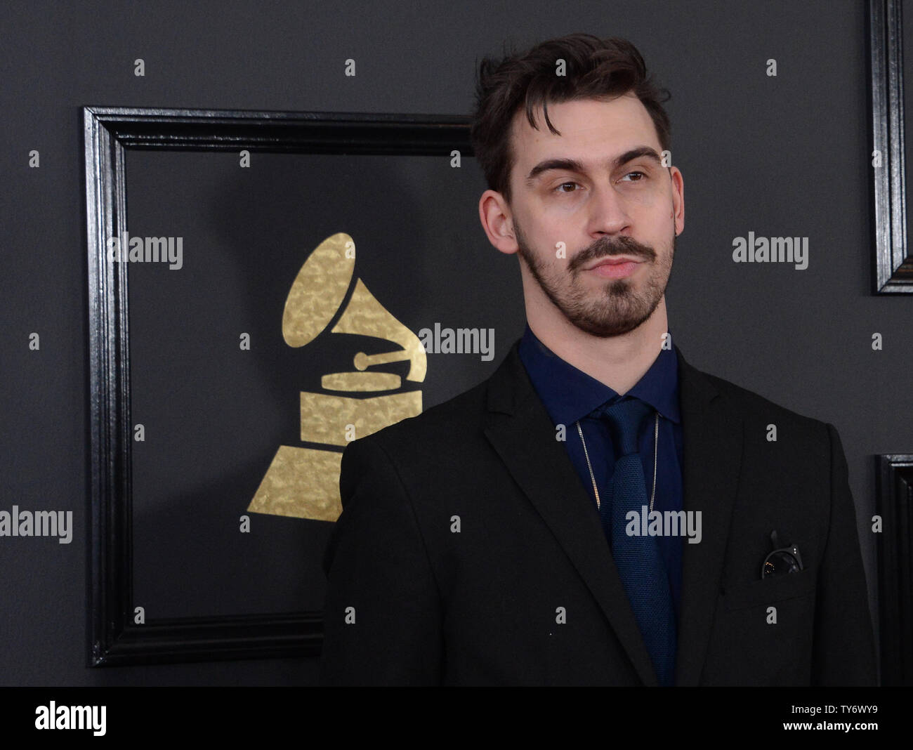 Songwriter Cass Lowe arrives for the 59th annual Grammy Awards held at ...