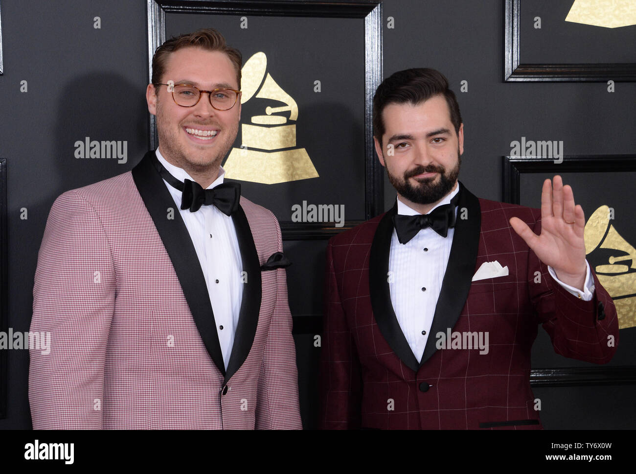 Musical group The Okee Dokee Brothers arrives for the 59th annual ...