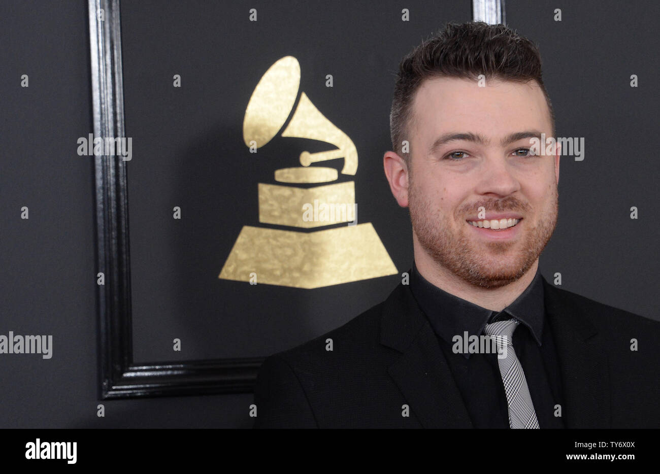 Musician Seth Mosley arrives for the 59th annual Grammy Awards held at ...