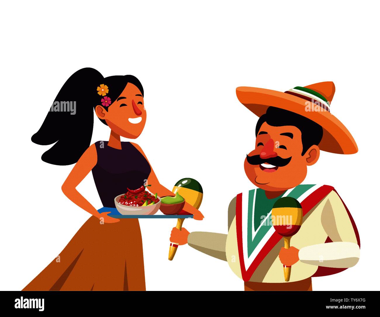 mexican traditional culture icon cartoon Stock Vector Image & Art - Alamy
