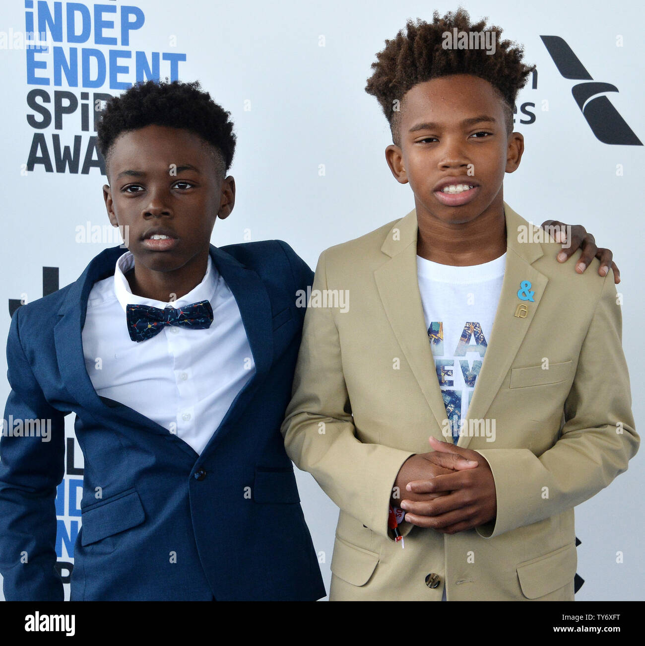 Actors Alex R. Hibbert (L) and Jaden Piner attend the 32nd annual Film ...