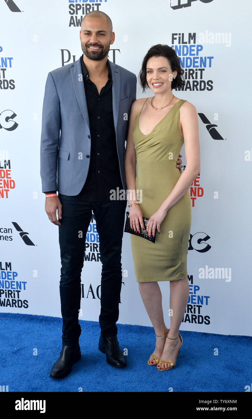 Model Alizee Gaillard (R) and Darrin Charles attend the 32nd annual ...