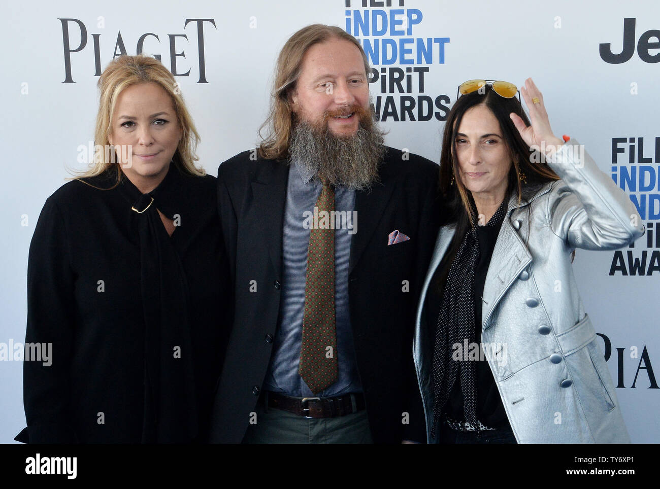 (L-R) Producer Julie Yorn, director David Mackenzie, and producer Carla ...