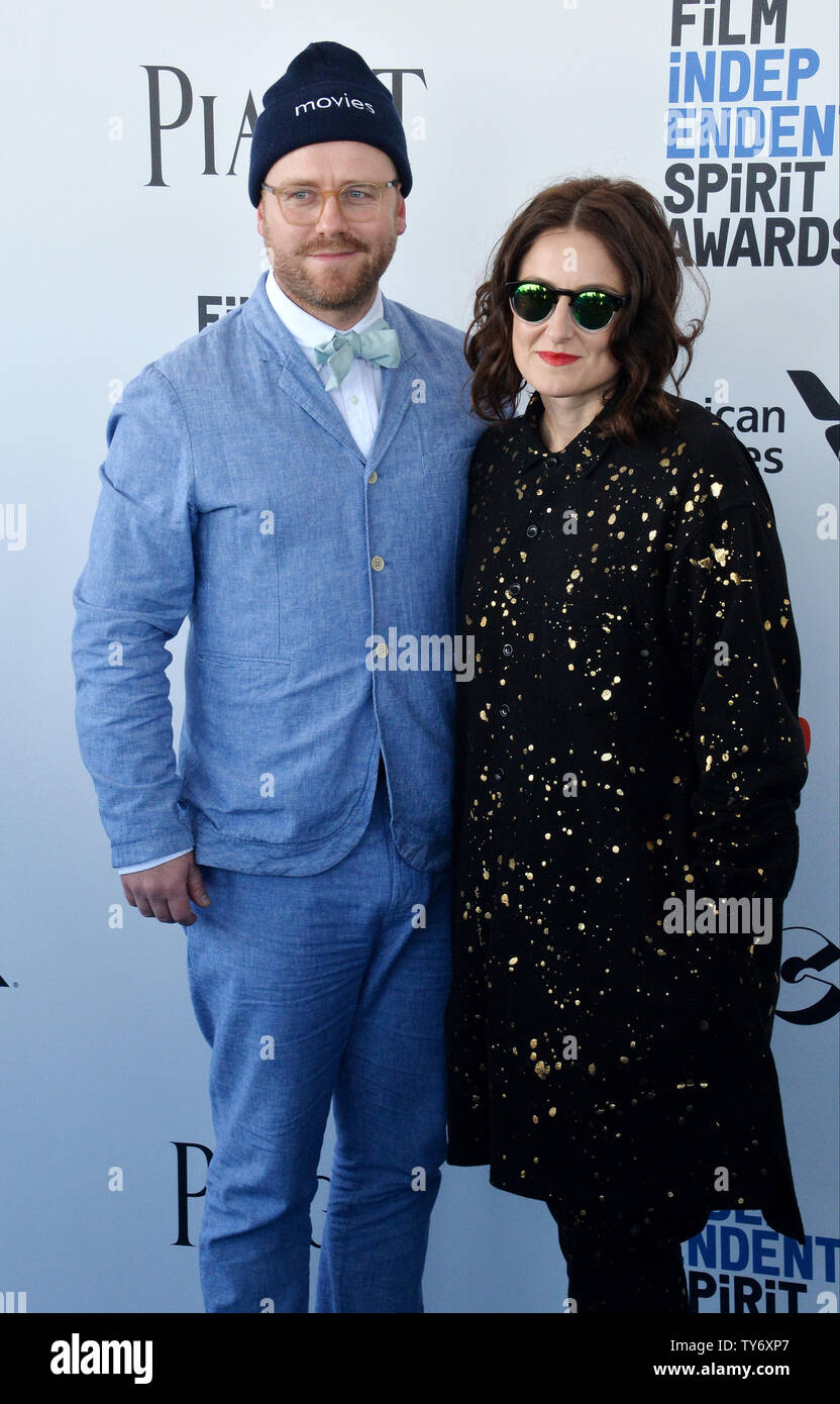 Cinematographer James Laxton (L) and producer Adele Romanski attend the ...