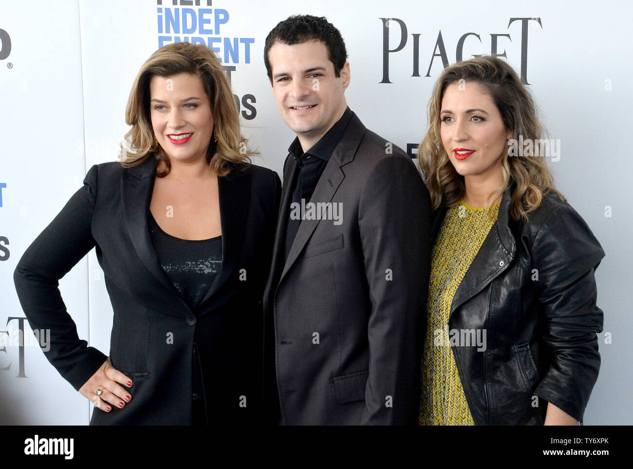 (L-R) Producers Melissa Hook, Pouya Shahbazian and Alice Weinberg ...