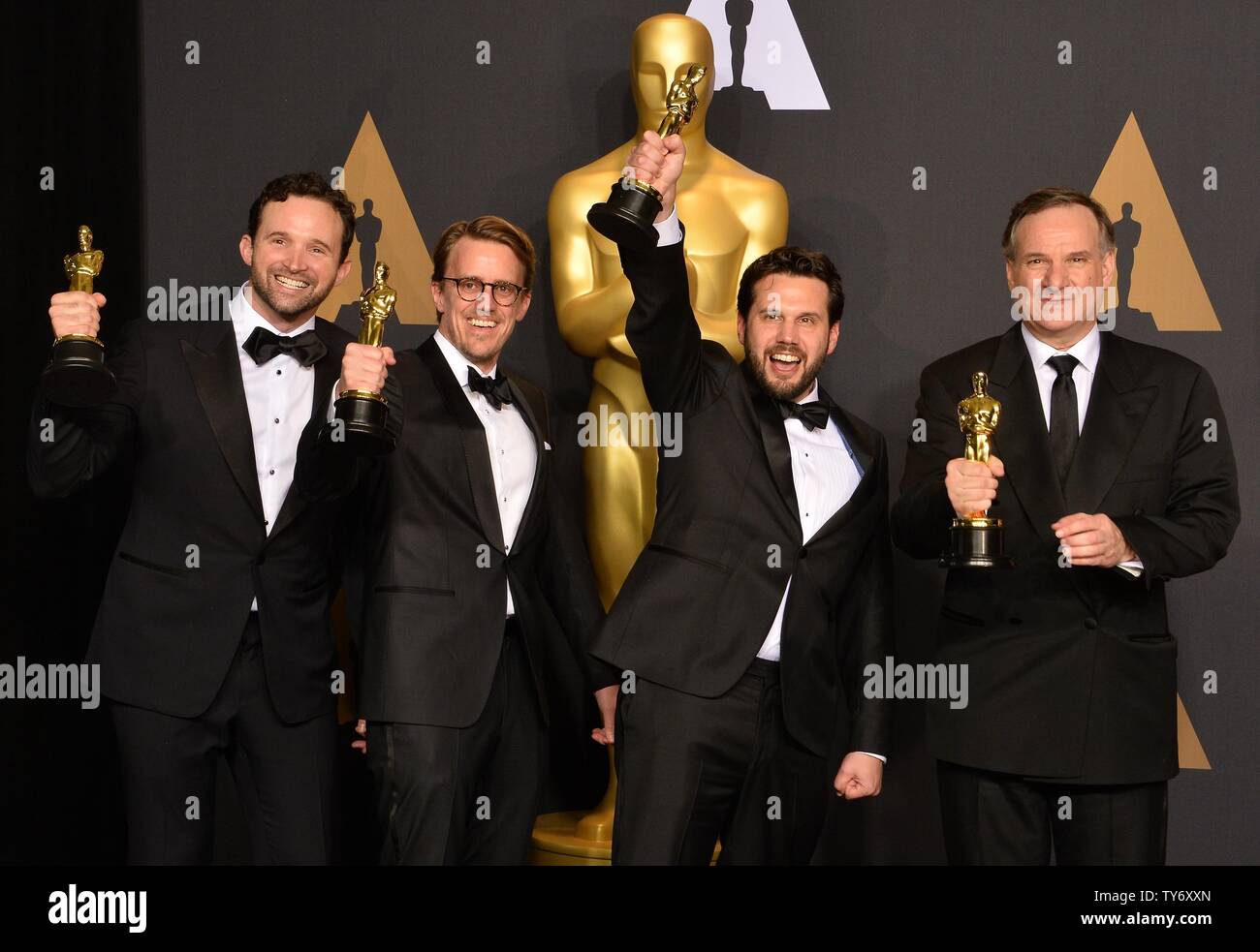 (L-R) Visual effects artists Dan Lemmon, Andrew R. Jones, Adam Valdez ...