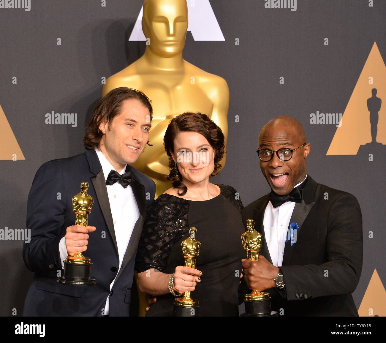 Producer Jeremy Kleiner (L), producer Adele Romanski (C), and writer ...