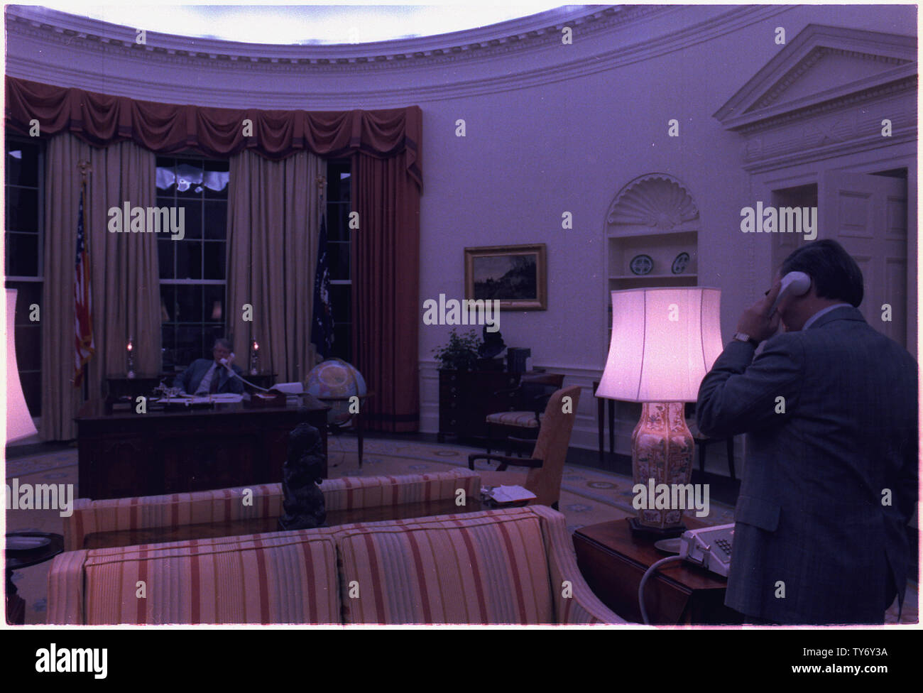 Jimmy Carter in the Oval Office Stock Photo - Alamy