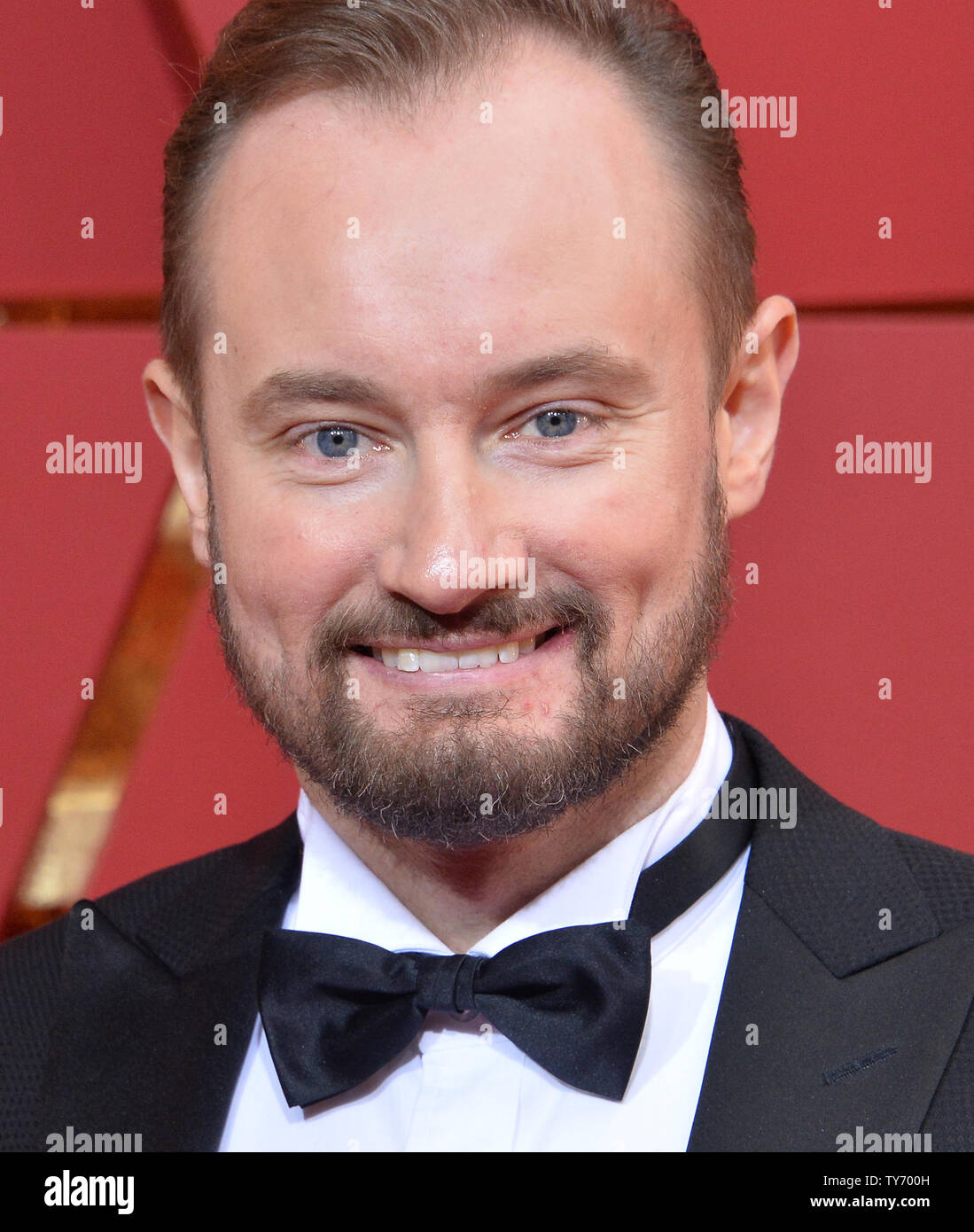 Supervising sound editor Andy Wright arrives on the red carpet for the ...