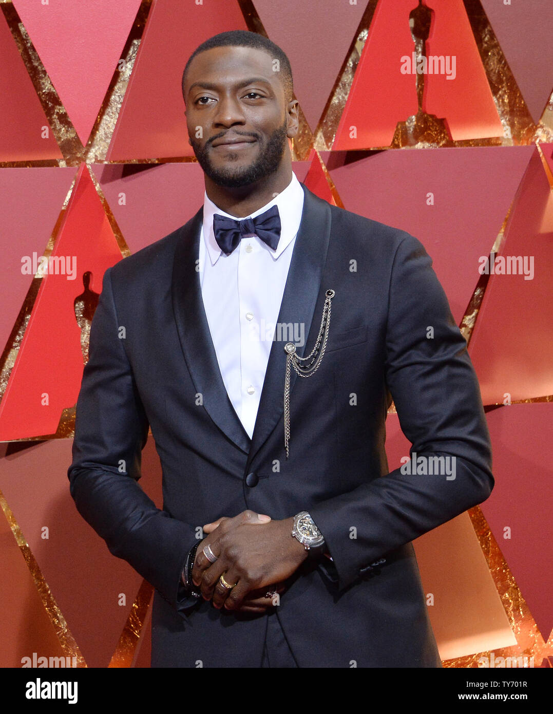 Actor Aldis Hodge arrives on the red carpet for the 89th annual Academy ...