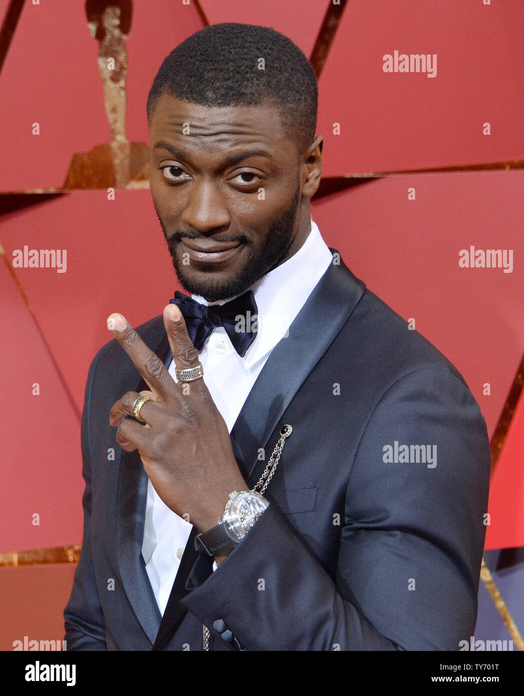 Actor Aldis Hodge arrives on the red carpet for the 89th annual Academy ...