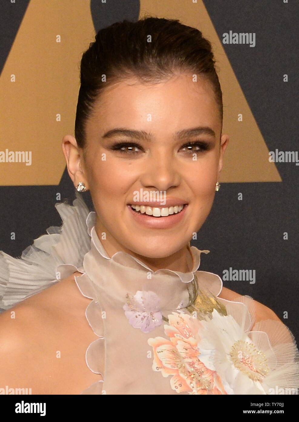 Actress Hailee Steinfeld appears backstage during the 89th annual ...