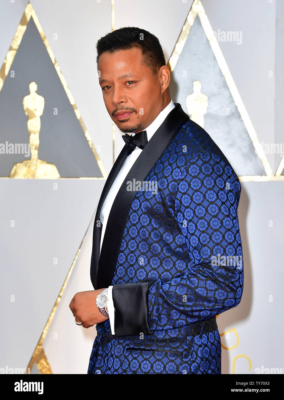 Terrence Howard arrives on the red carpet for the 89th annual Academy ...