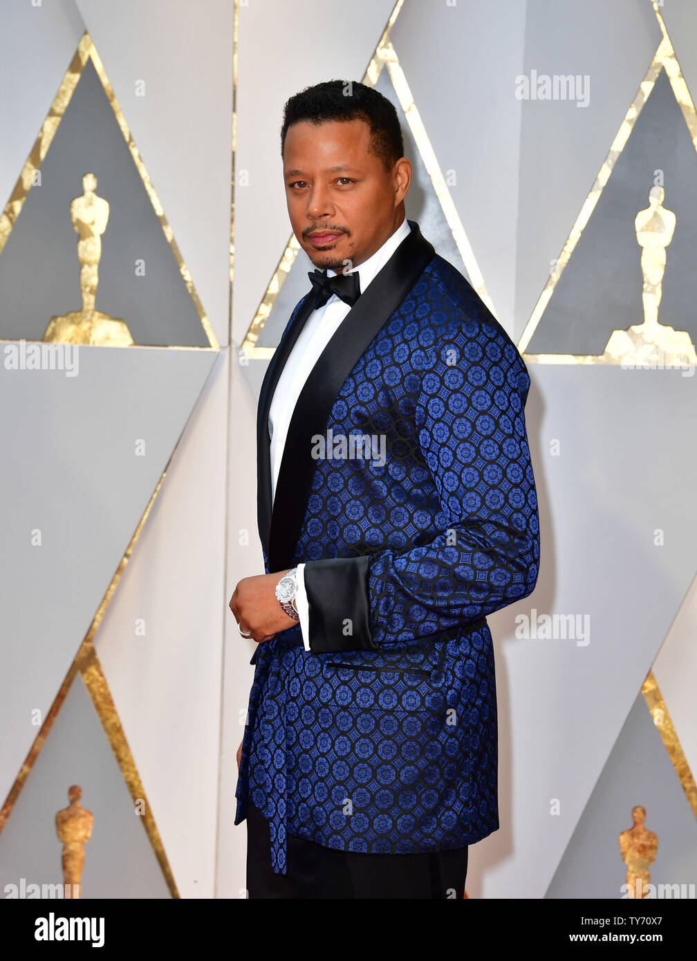 Terrence Howard arrives on the red carpet for the 89th annual Academy ...