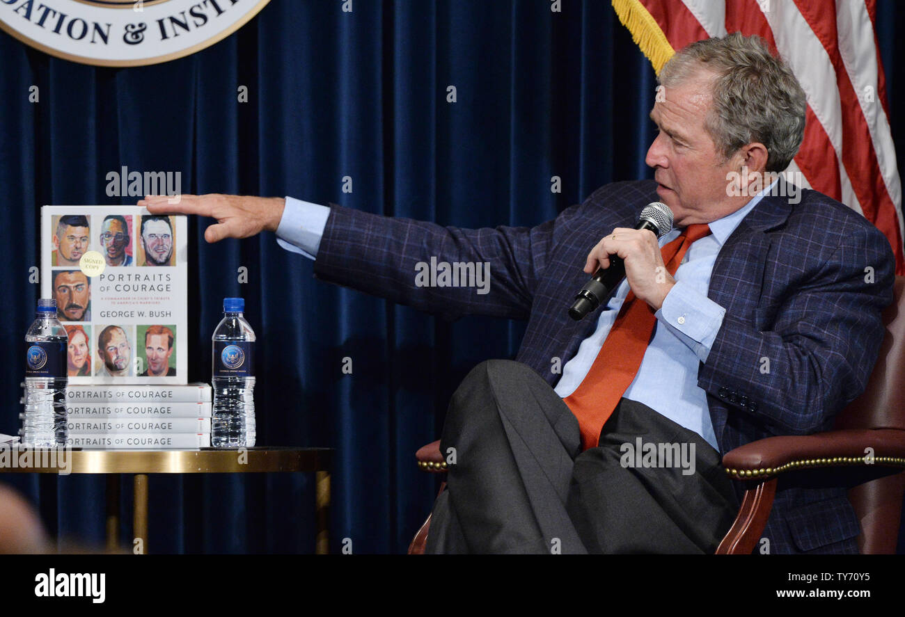 Former president George W. Bush discusses his new book, "Portraits of ...