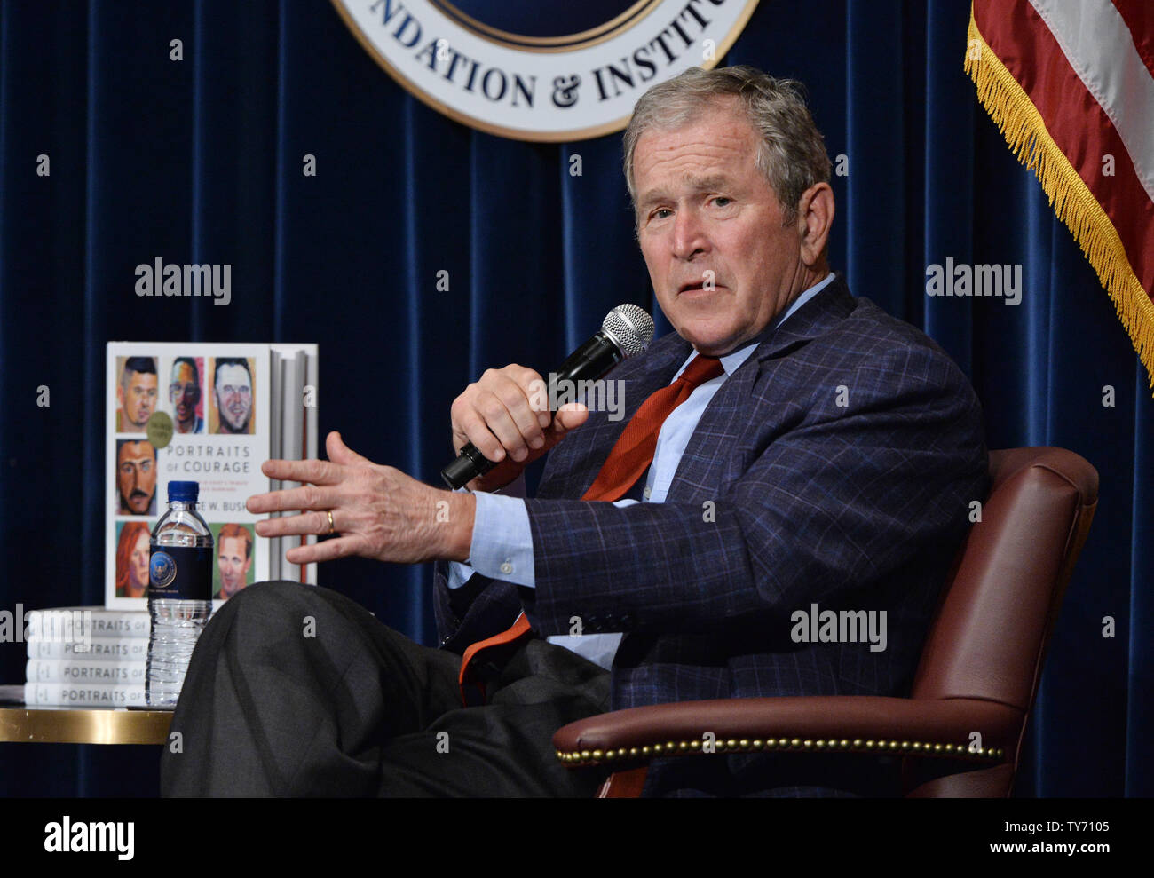 Former president George W. Bush discusses his new book, "Portraits of ...